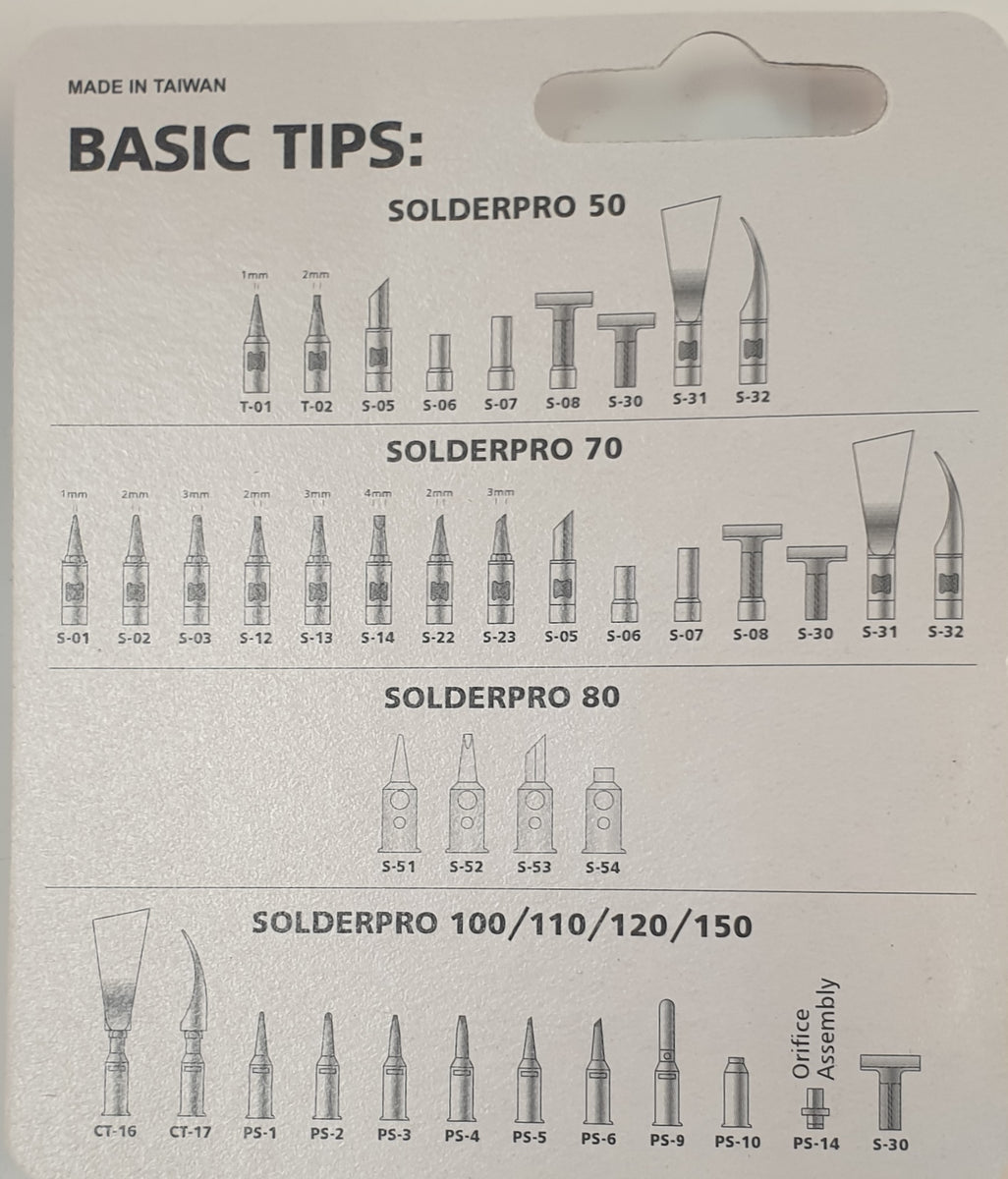 IRODA T-01 - 1 mm Conical Tip for Solder Pro 50 | PL1 Electronics